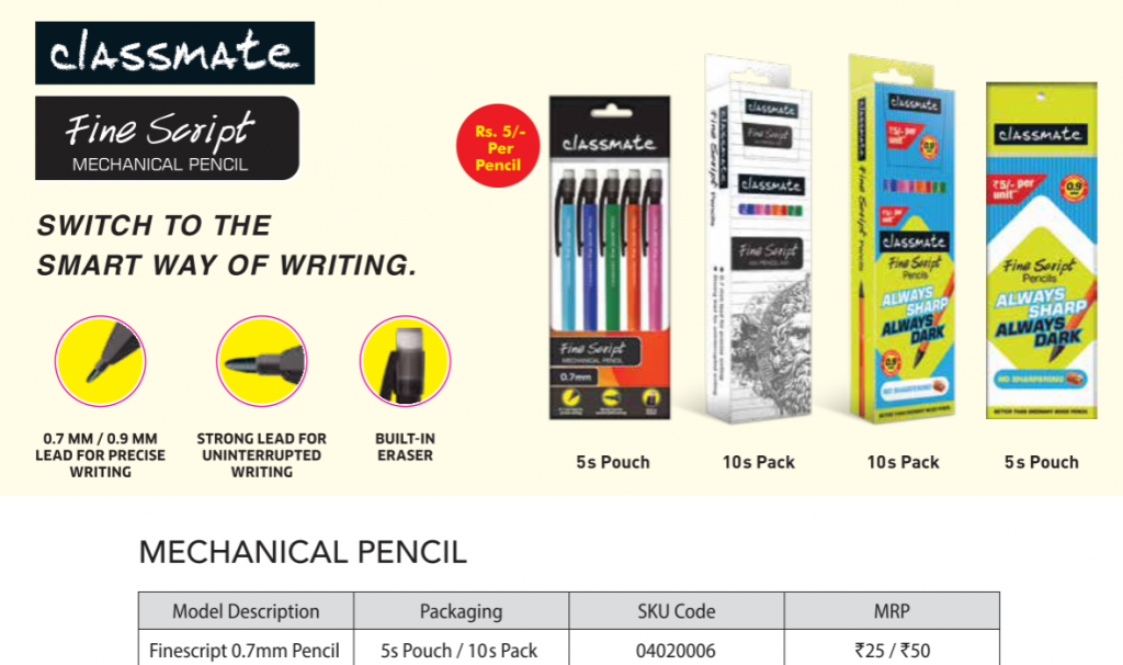 Classmate Mechanical Pencil (Pen Pencil) – NestamBuy